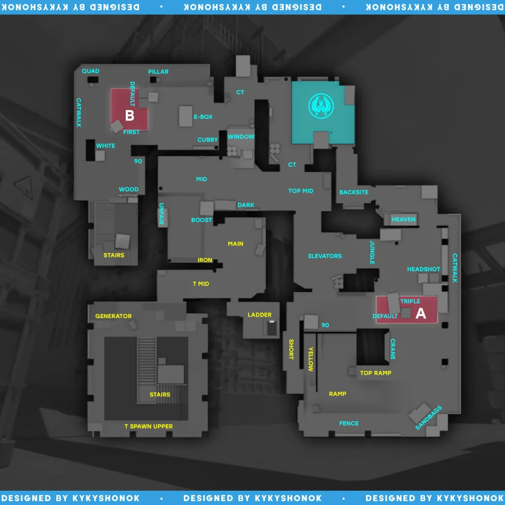 CS2 Vertigo Map Callouts Guide: All Key Positions