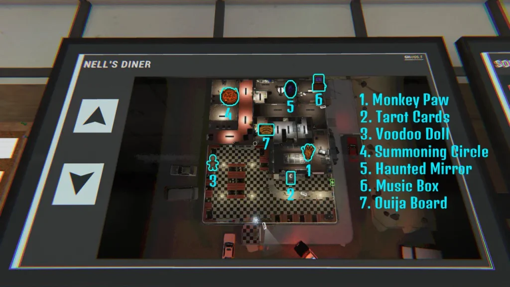 Phasmophobia — All Cursed Objects on Nell’s Diner